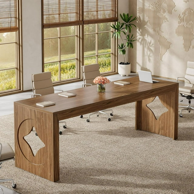Tribesigns 6.56 ft Extra Long Conference Table, 78.74" Modern ...