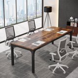 Tribesigns 6.5FT Conference Table, 78.7 Inche Rectangle Meeting Seminar ...