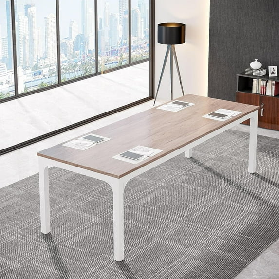 Finmind 6.5FT Conference Table, 78.7 Inche Rectangle Meeting Seminar ...