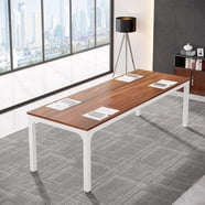 Tribesigns 47-Inch Round Conference Table, Rustic Small Meeting Table ...