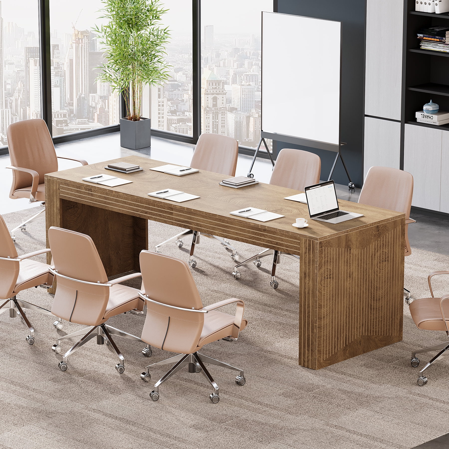 Tribesigns 6.6 ft Conference Table, 78.7" Large Office Meeting Table ...