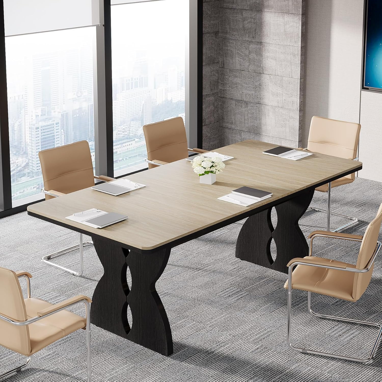 Tribesigns 6 FT Large Conference Table for Office, 70.87-Inch Modern ...