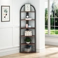 Tribesigns 6 Tier Corner Shelf, 71 inch Tall Corner Bookshelf Bookcase ...