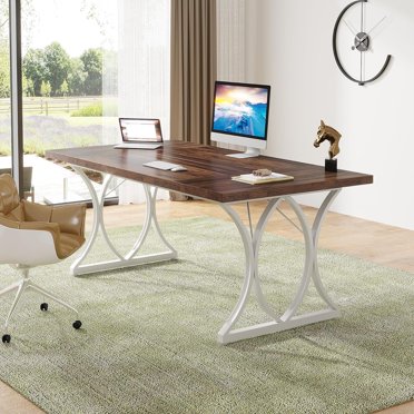 Costway Compact Desk, Computer/Writing Table with Drawers, PC ...