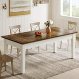 Tribesigns 62" Dining Table for 4-6 People,Modern Wood Kitchen Table ...