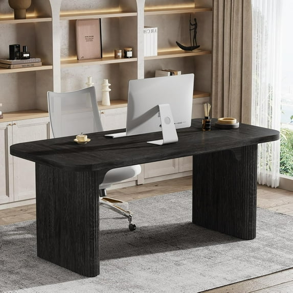 Tribesigns 63'' Computer Desk, Simple Rectangular Writing Table for ...