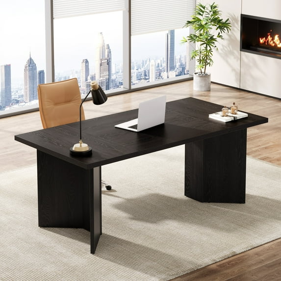 Tribesigns 63" Executive Desk, Modern Simple Office Computer Desk with ...
