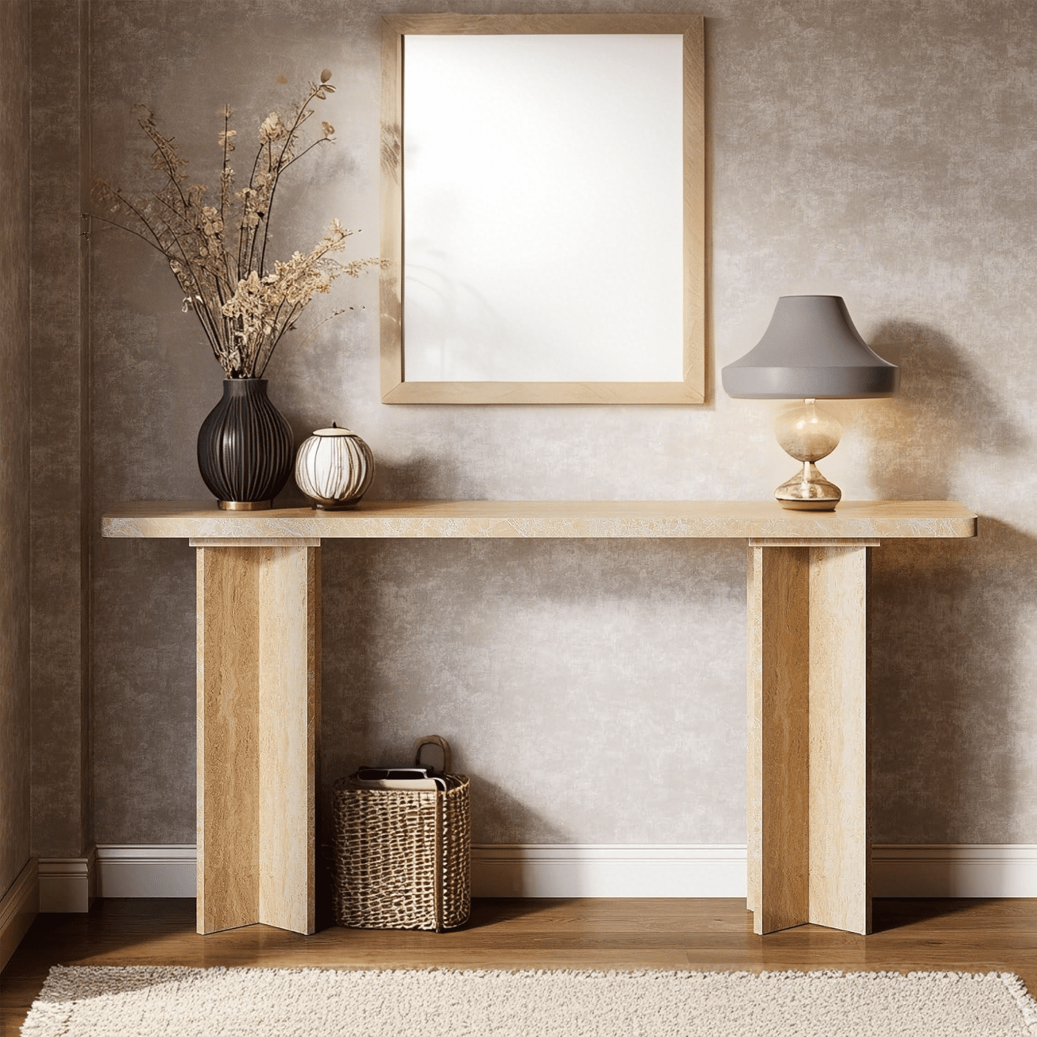 Tribesigns 63-Inch Modern Console Entryway Table, Sofa Table with ...