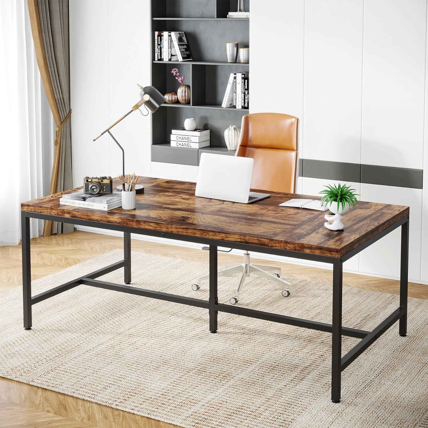 Tribesigns 63 Inches Desk, Large Computer Desk Executive Desk, 6FT ...