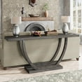 Tribesigns 63in Rustic Console Table, Narrow Entryway Storage, 2-Tier ...