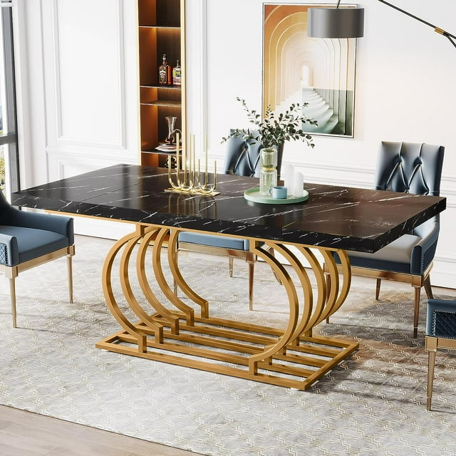Tribesigns Modern 63 inch Formal Dining Table, Rectangular Kitchen ...