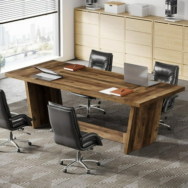 Tribesigns 7 ft Extra Long Conference Table, 86-Inch Office Meeting ...