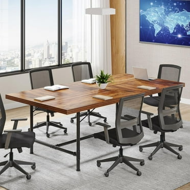 Tribesigns 6.5FT Conference Table, 78.7 Inche Rectangle Meeting Seminar Table (Only Table ...