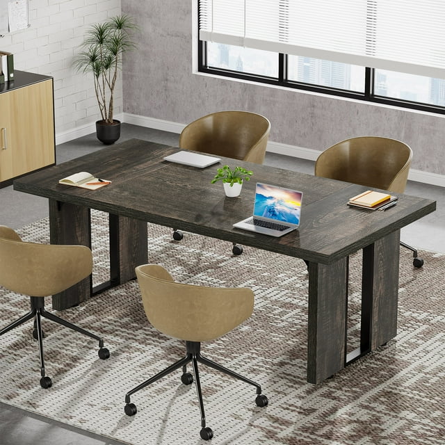 Tribesigns 6FT Conference Table, 70.9 inches Meeting Table for 6 ...