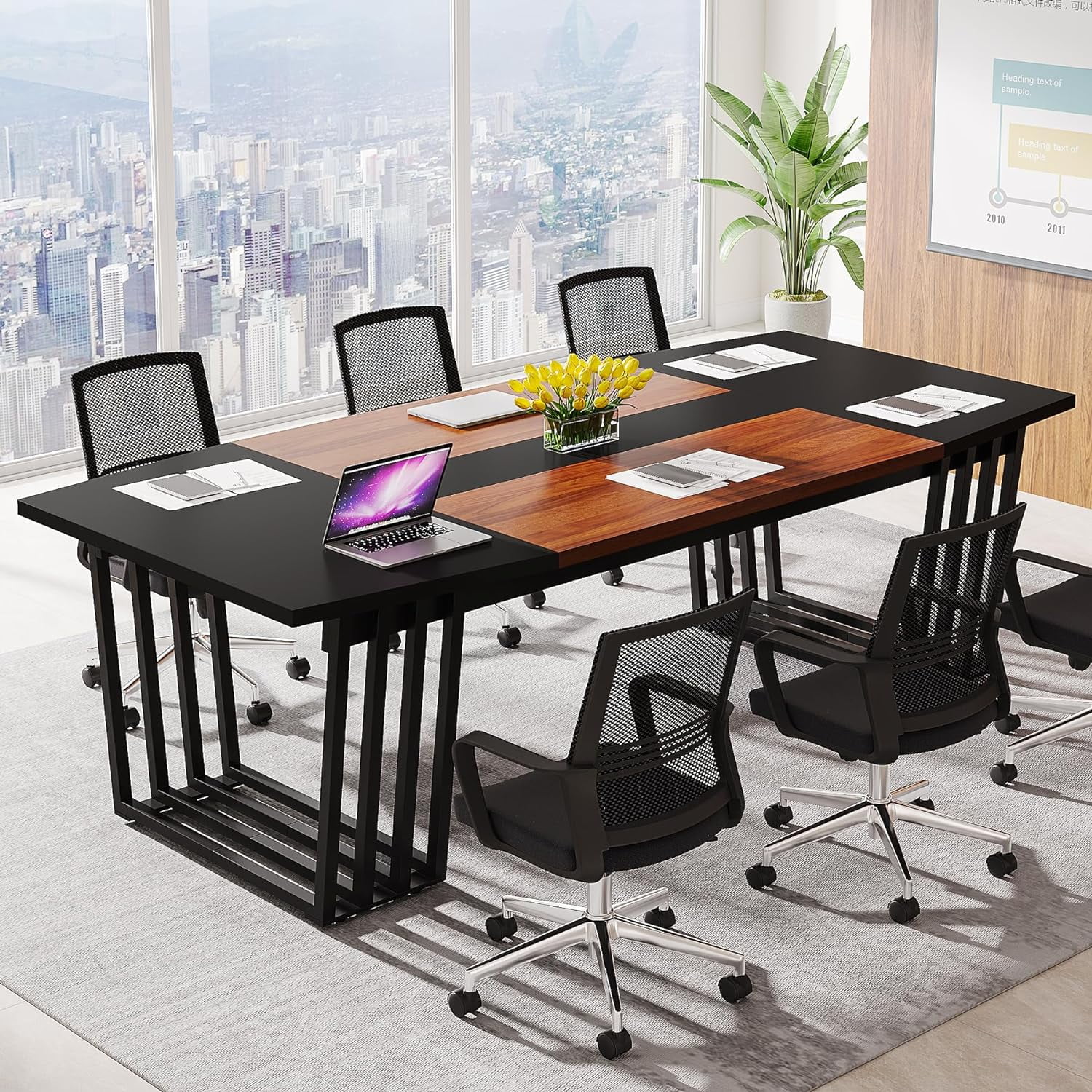 Tribesigns 6FT Conference Table, 78.84" L Meeting Table for Office ...
