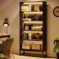 "Tribesigns Decorative Wood Bookshelves, 70.8"" Tall 5-Tier Bookcase ...