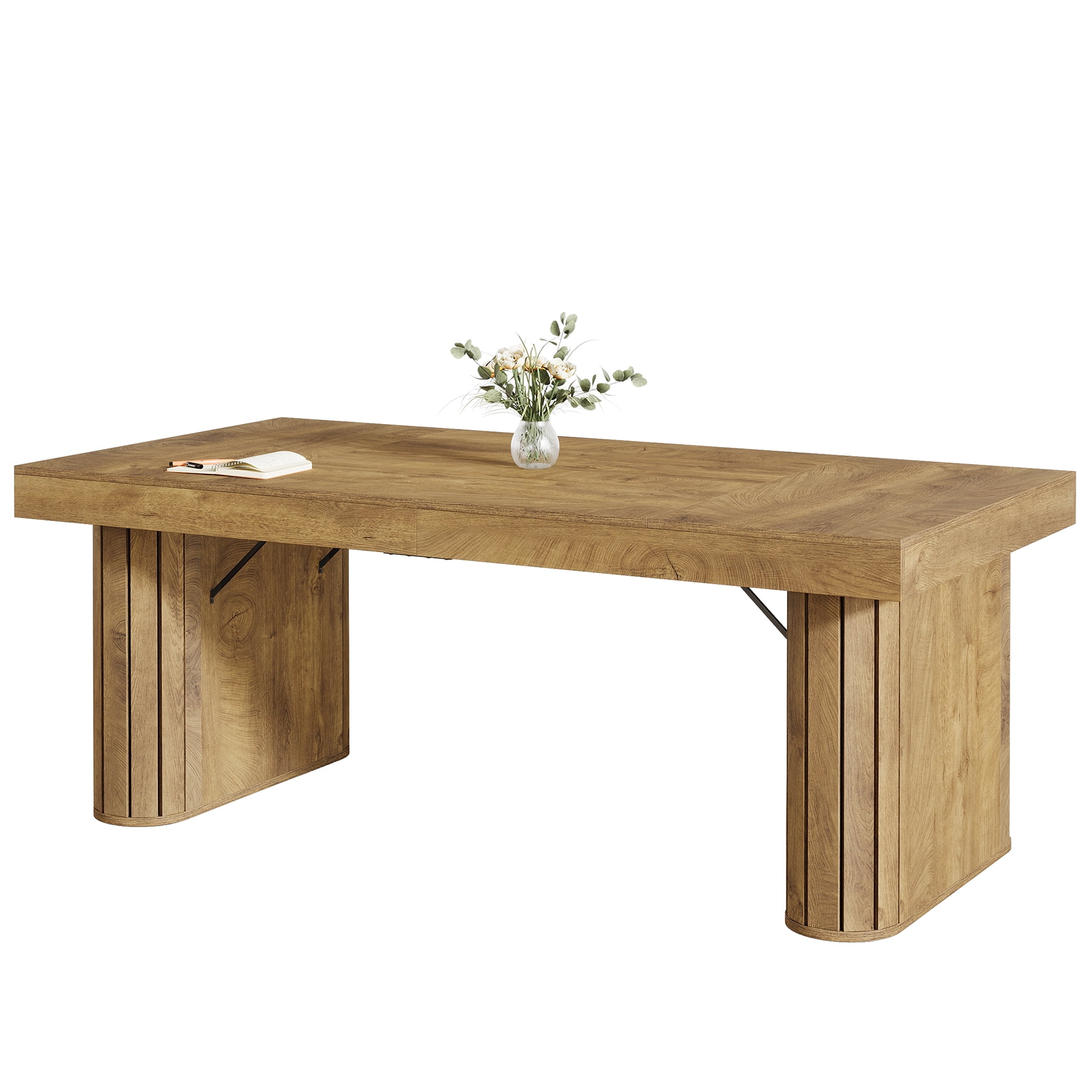 Tribesigns 70.9" Conference Table, Farmhouse Meeting Table for 4-6 ...