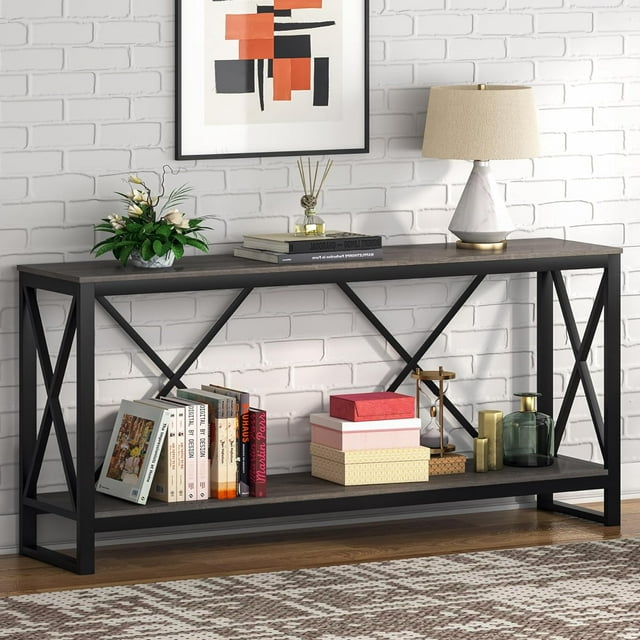 Tribesigns 70.9" Extra Long Console Table: Industrial & Rustic Sofa ...