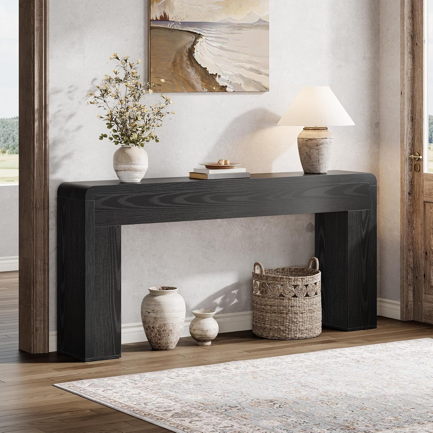 Tribesigns 70.9-Inch Extra Long Console Table, Wooden Sofa Table ...
