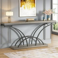 Tribesigns 70.9 inch Console Table with 3 Tier Shelves, Industrial ...
