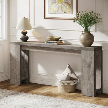Tribesigns Long Console Table with Storage, 70.8-Inch Wood Entryway ...