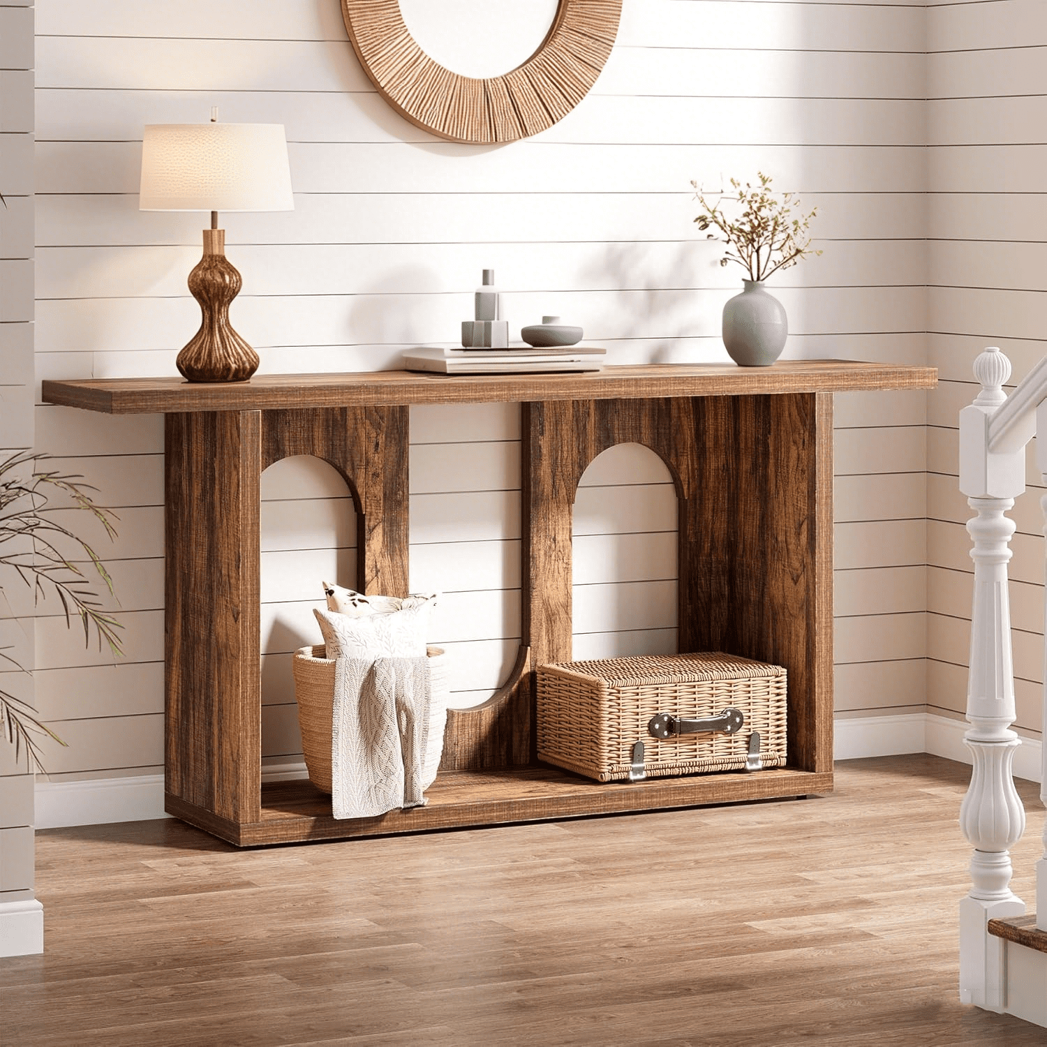 Tribesigns 70.9 inch Farmhouse Console Table, Extra Long Entryway ...