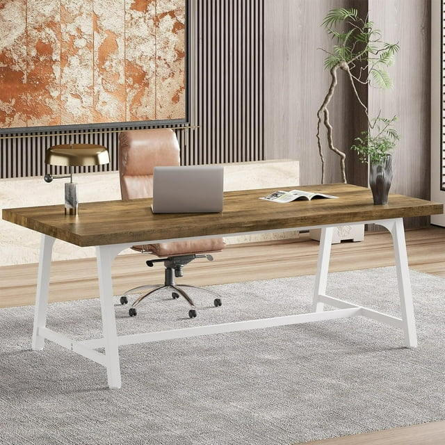 Tribesigns 71" Executive Desk, Large Office Computer Desk, [Spacious ...