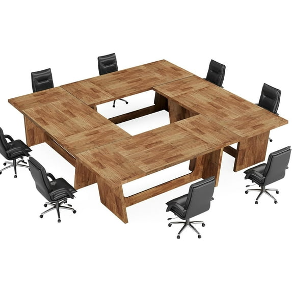 Tribesigns 71” Rectangular Conference Table, 6FT Executive Meeting ...