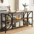 "Tribesigns 71"" Skinny Sofa Table, 3-Tier Storage, Industrial Living ...