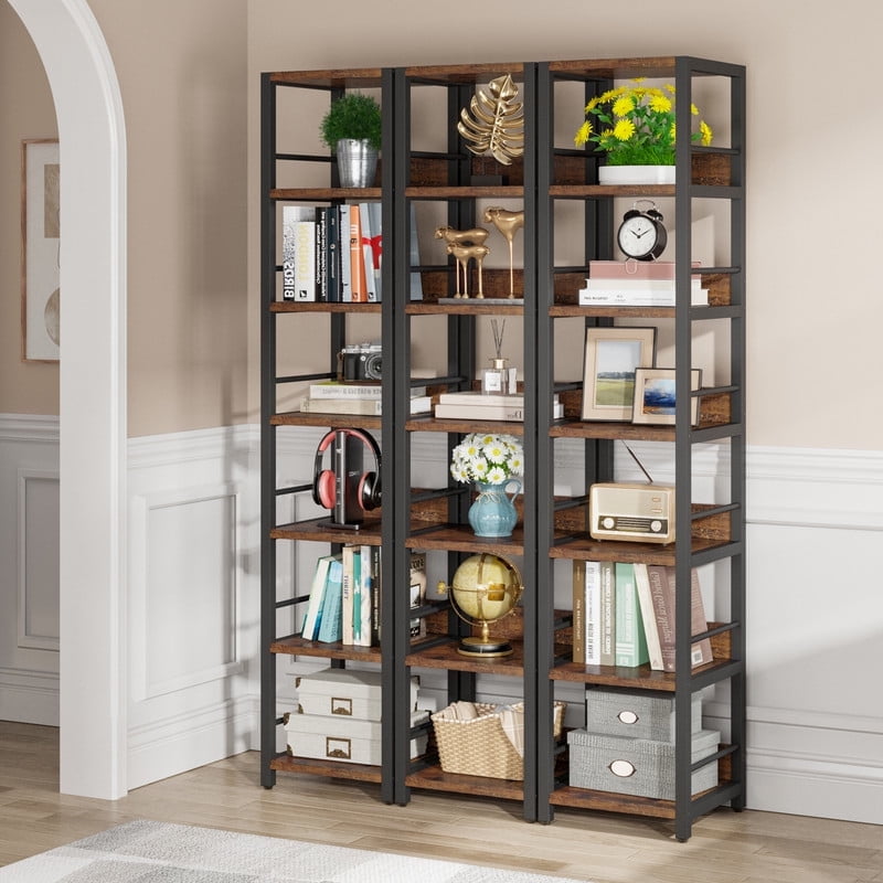 Tribesigns 75 Inch Tall Narrow Bookcase for Small Spaces, 6-tier Corner ...