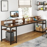 Tribesigns 2 Person Desk with File Cabinet, 78.7-Inch Extra Long ...