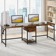 Tribesigns 2 Person Desk with File Cabinet, 78.7-Inch Extra Long ...