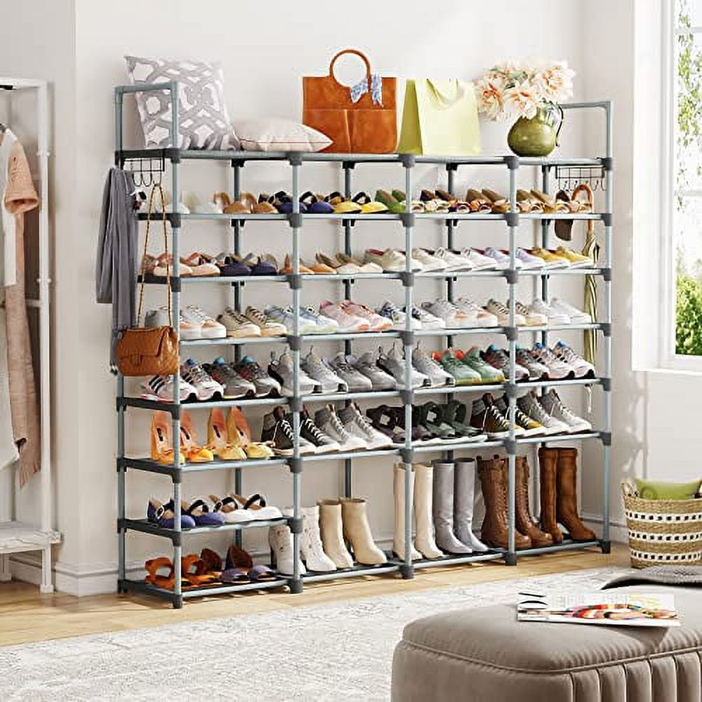 Tribesigns 9 Tier Large Shoe Rack, 72 Pair Heavy Duty Shoes Shelf with ...