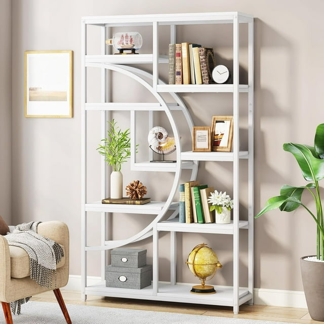 Tribesigns Bookshelf Industrial 5 Tier Etagere Bookcase, Freestanding ...