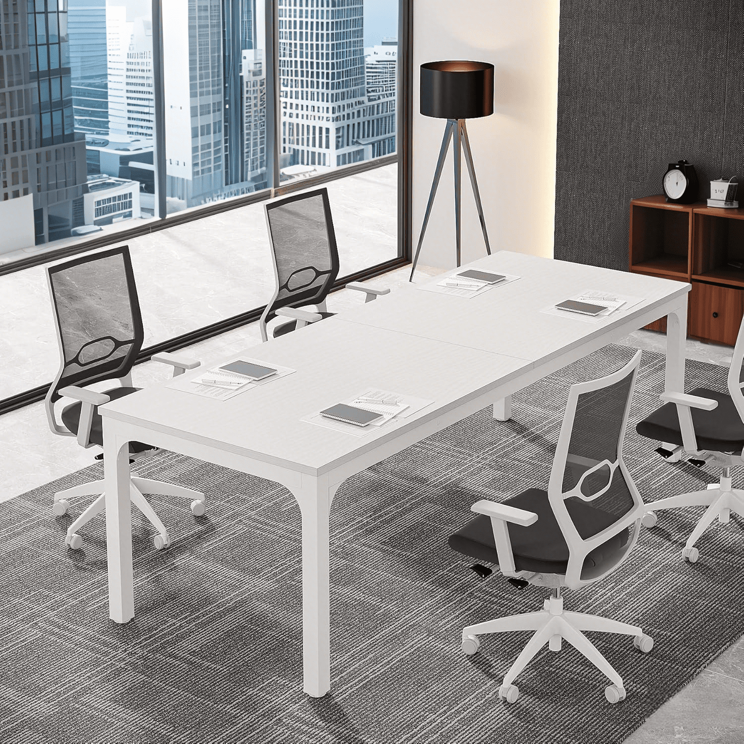 Tribesigns Conference Table, 78.7 Inche Rectangle Meeting Table, Large ...