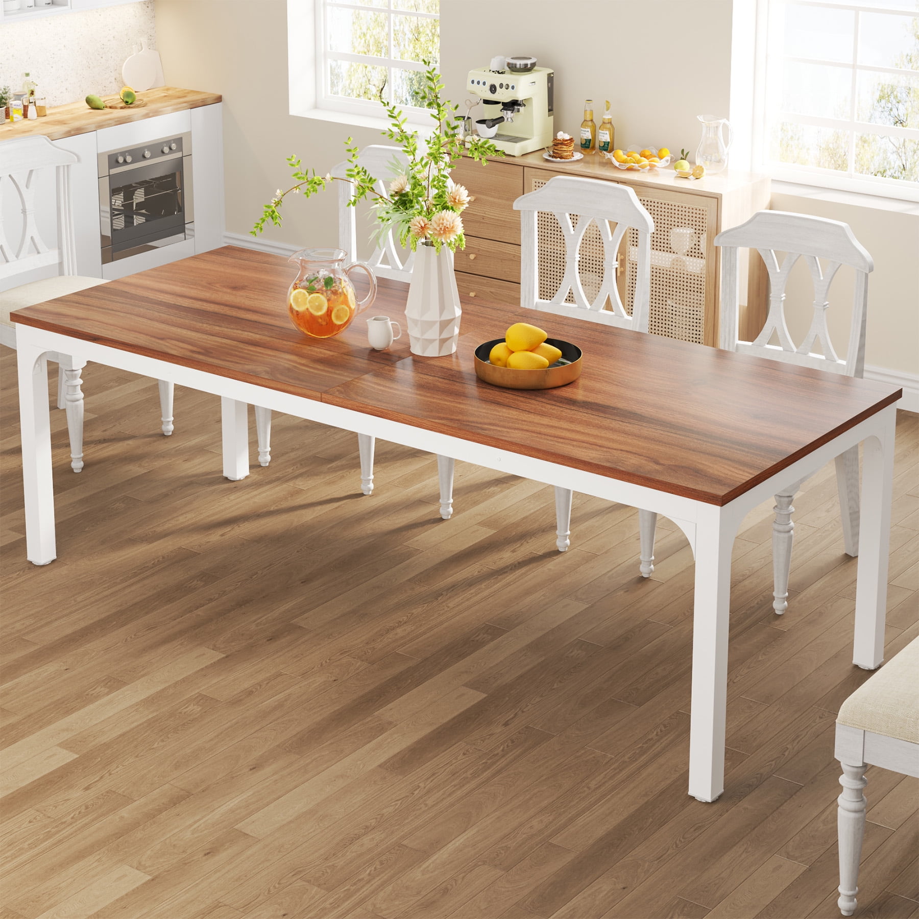 Tribesigns Dining Table for 6-8 Person, 78 inch Long Rectangular ...