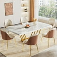 Tribesigns Dining Table for 4-6 People, 63-Inch Modern Dining Table for ...