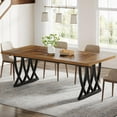 Tribesigns Dining Table for 6-8 People, 70.86-Inch Rectangle Wood ...