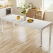 Tribesigns Rectangular Dining Table for 6-8, 78“ Long 29.53“ Height ...