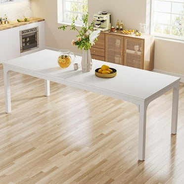Gymax 63'' Dining Table Rectangular Modern Kitchen Table For 6 People ...