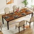 Tribesigns Oversized Dining Table, 78 inch, Rectangular Kitchen Table ...