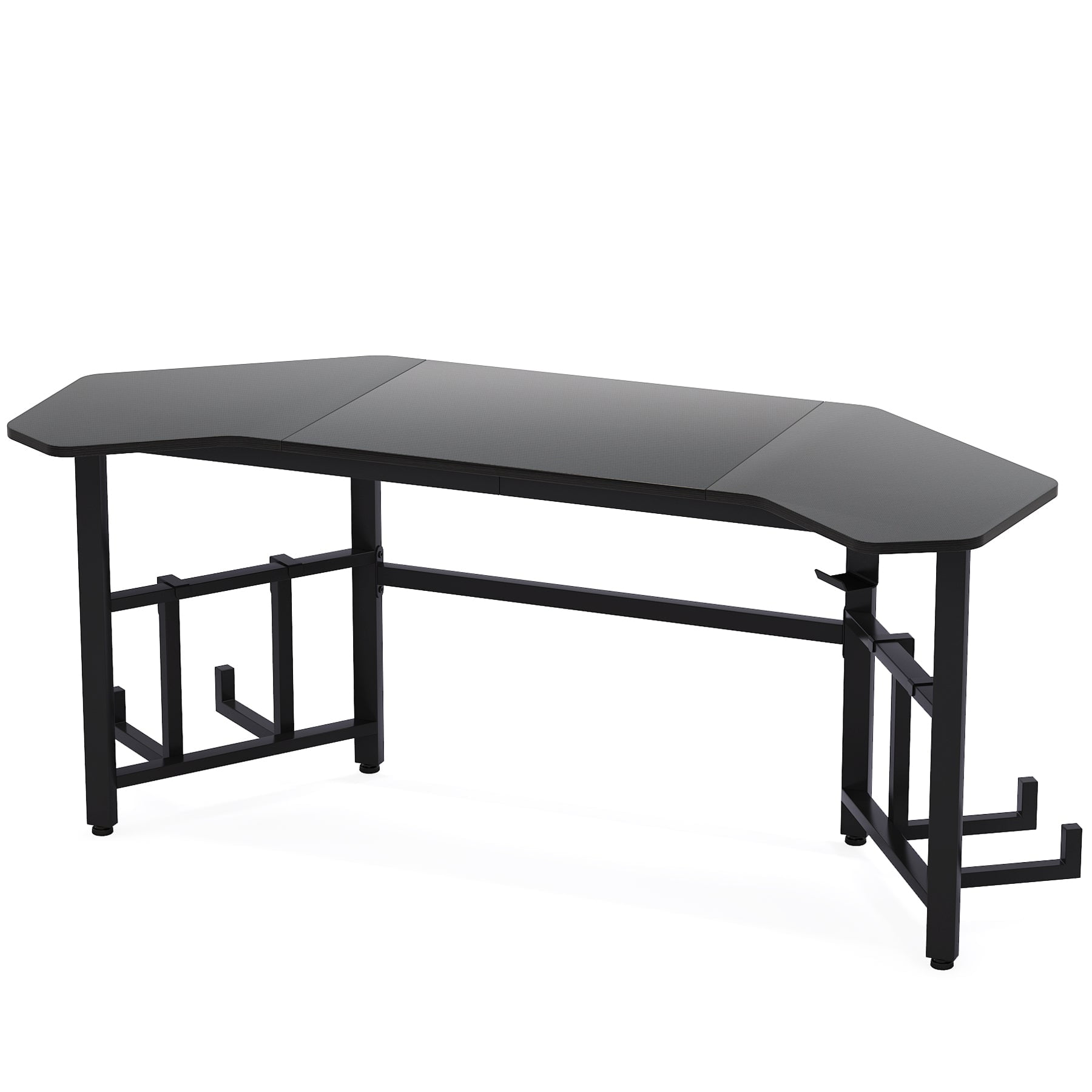 Tribesigns Gaming Desk Ergonomic Gaming Computer Desk 66.5 inch Large ...
