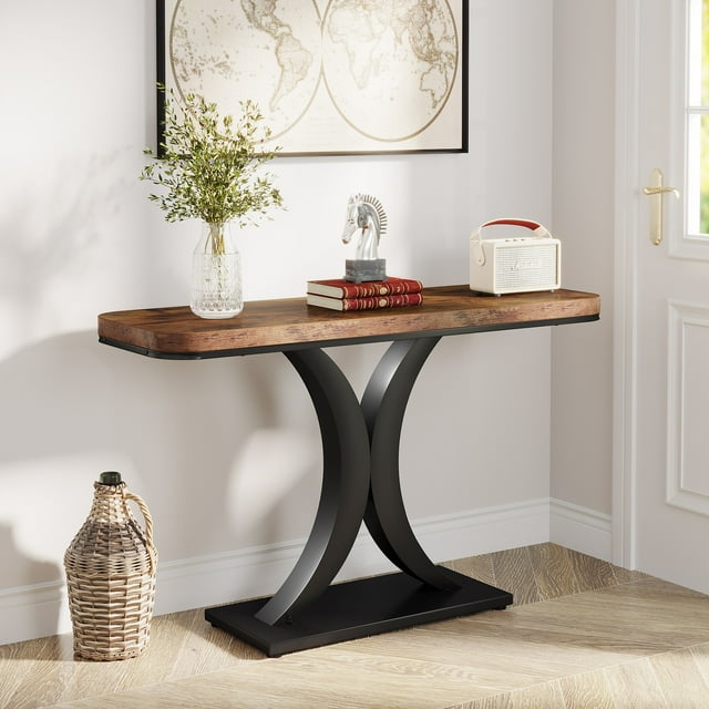Tribesigns Industrial Console Table, 40 inch Narrow Entryway Foyer ...