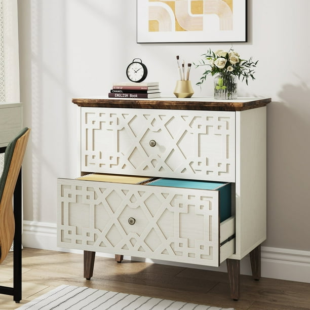 Tribesigns 2 Drawer Lateral File Cabinet for A4 / Letter Size / Legal ...