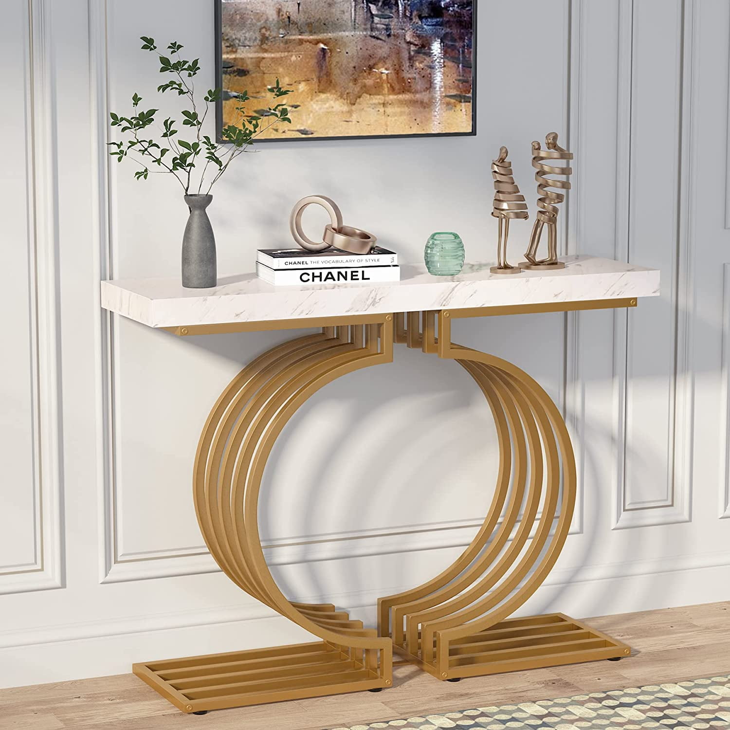 Tribesigns Modern Console Entryway Table, 40 Inch Sofa Table with ...