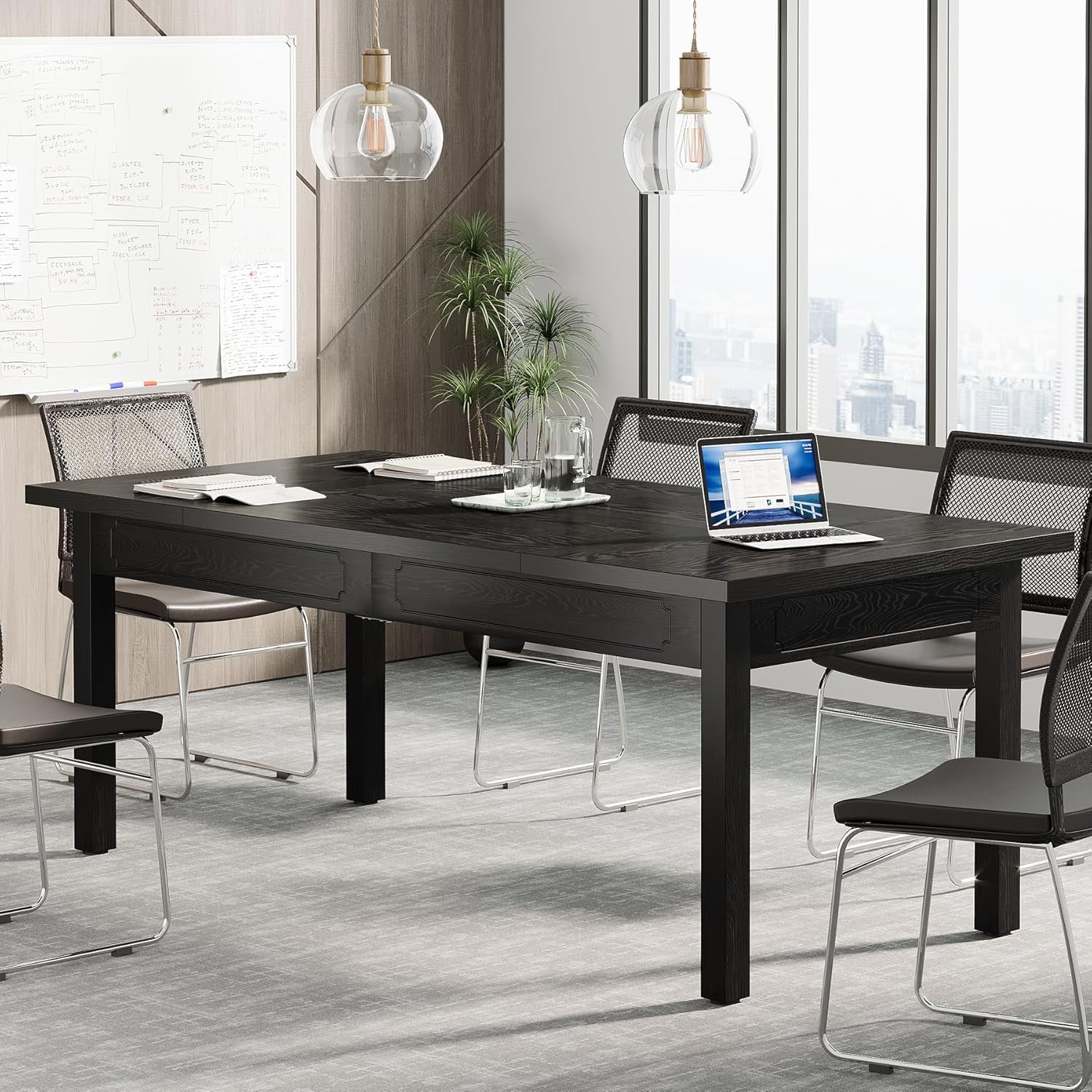Tribesigns Rectangular Office Conference Table for 4-6 People ...
