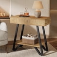Tribesigns Side Table, Narrow Couch End Side with Storage Shelves ...
