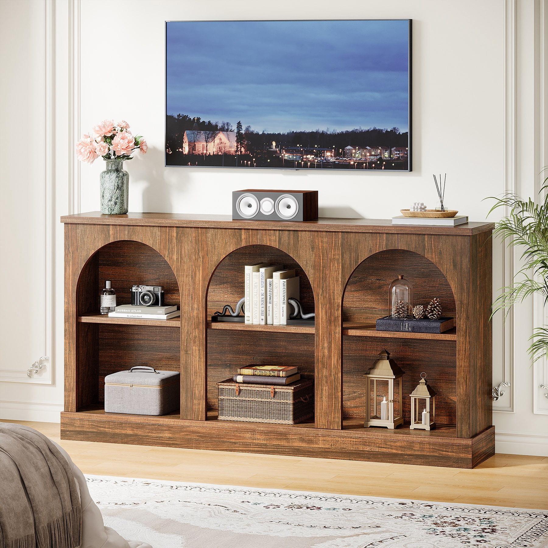 Tribesigns TV Consoles with Storage Cabinets, Television Stand for 55 ...