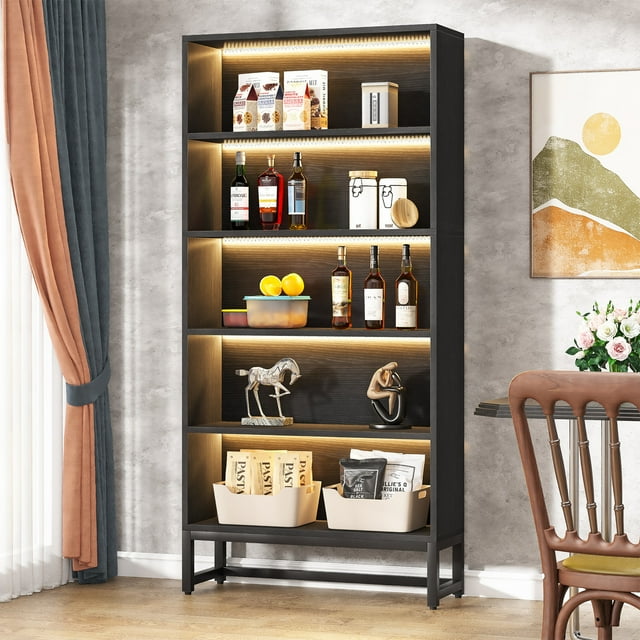 Tribesigns Tall Bookcase and Bookshelf, 70.8" Large Bookcases Organizer ...