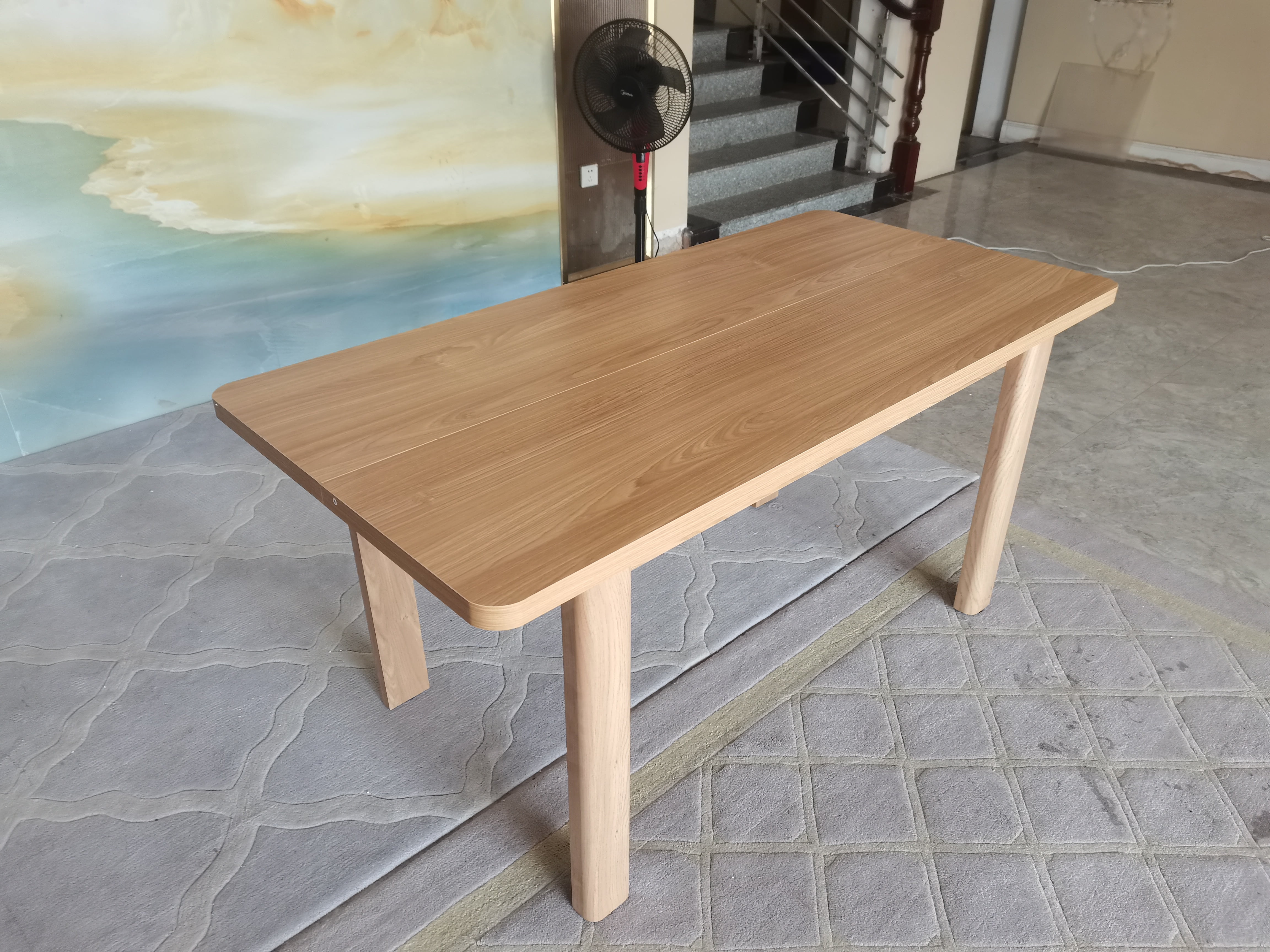 Tribesigns Wood Dining Table for 4-6 People, 63-Inch Farmhouse Kitchen ...